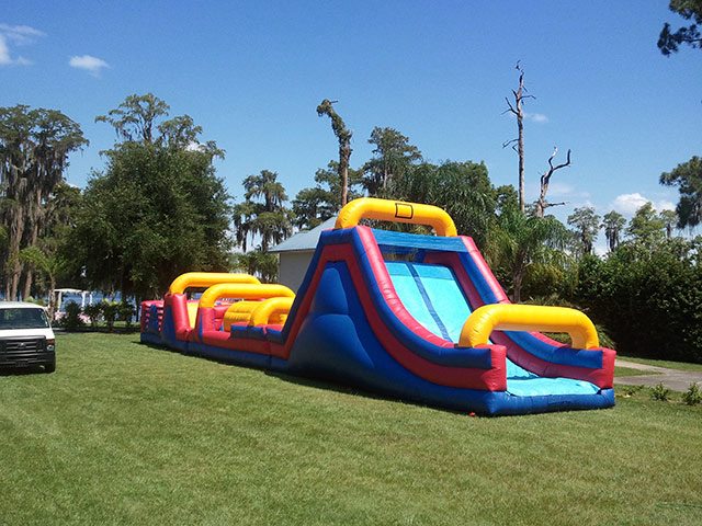 72' Obstacle Course Inflatable - BOUNCE PARTY RENTALS