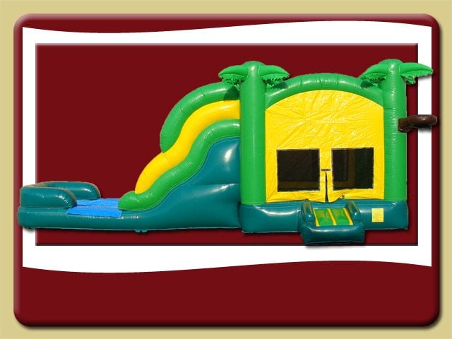 Tropical Bounce House Slide Combo Rental - BOUNCE PARTY RENTALS