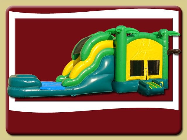 Tropical Bounce House Slide Combo Rental - BOUNCE PARTY RENTALS