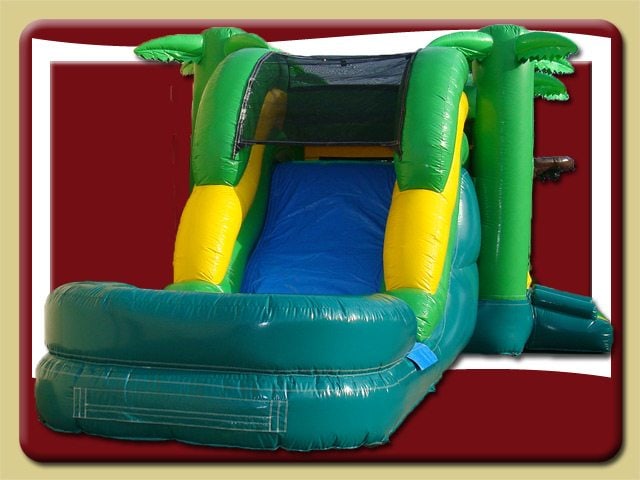 Tropical Bounce House Slide Combo Rental - BOUNCE PARTY RENTALS