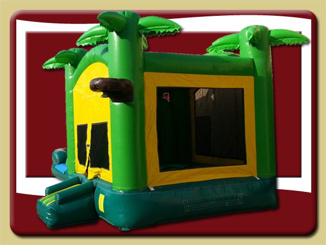 Tropical Bounce House Slide Combo Rental - BOUNCE PARTY RENTALS