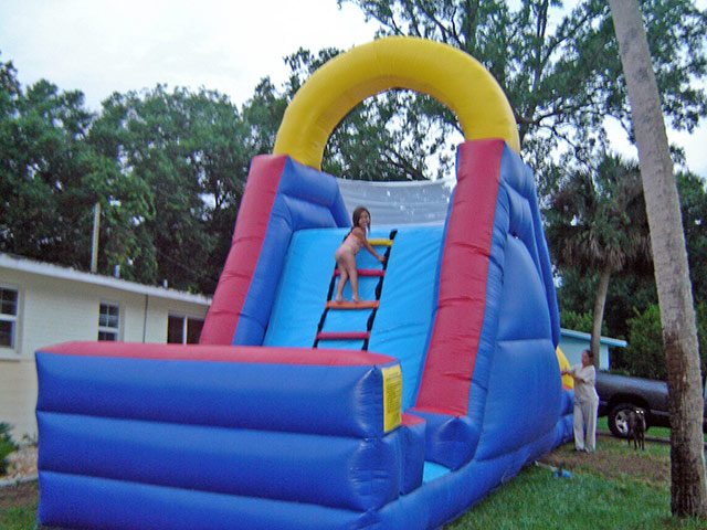 Flume Inflatable Water Slide - BOUNCE PARTY RENTALS