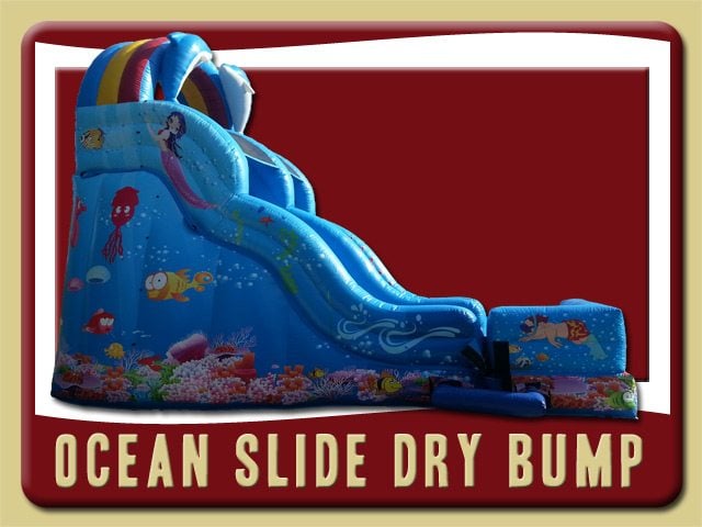 Ocean Dry Bump Slide - BOUNCE PARTY RENTALS