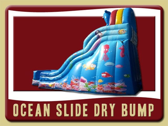 Ocean Dry Bump Slide - BOUNCE PARTY RENTALS