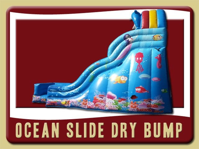 Ocean Dry Bump Slide - BOUNCE PARTY RENTALS