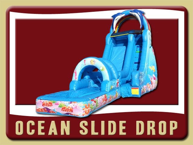 Ocean Drop Water Slide - BOUNCE PARTY RENTALS