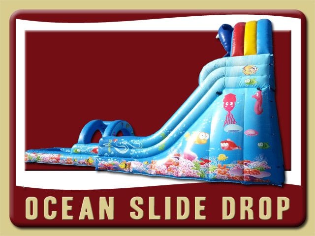 Ocean Drop Water Slide - BOUNCE PARTY RENTALS