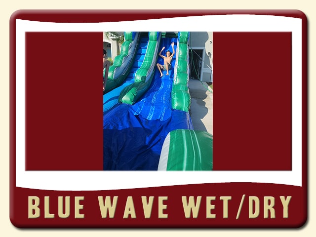 Blue Wave Water Slide w/Pool - BOUNCE PARTY RENTALS