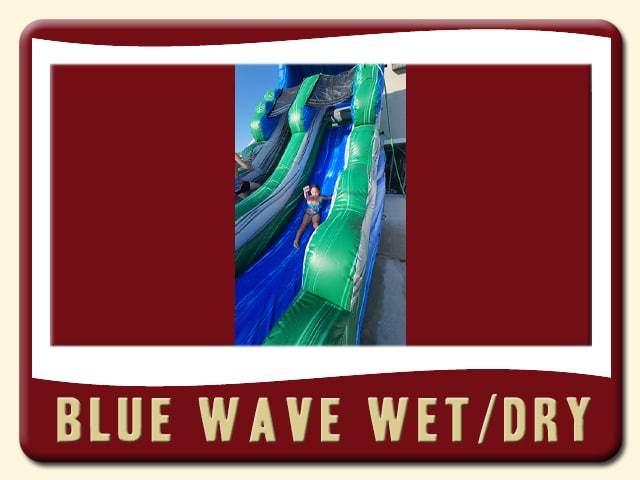Blue Wave Water Slide w/Pool - BOUNCE PARTY RENTALS