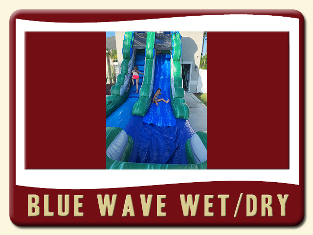 Blue Wave Water Slide w/Pool - BOUNCE PARTY RENTALS