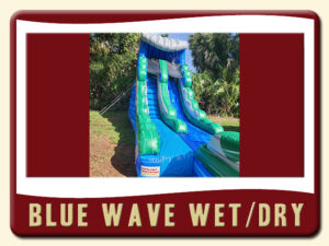 Blue Wave Water Slide w/Pool - BOUNCE PARTY RENTALS