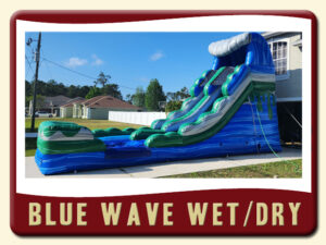 Blue Wave Water Slide w/Pool - BOUNCE PARTY RENTALS