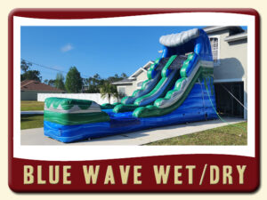 Blue Wave Water Slide w/Pool - BOUNCE PARTY RENTALS