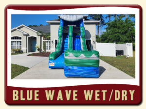 Blue Wave Water Slide w/Pool - BOUNCE PARTY RENTALS