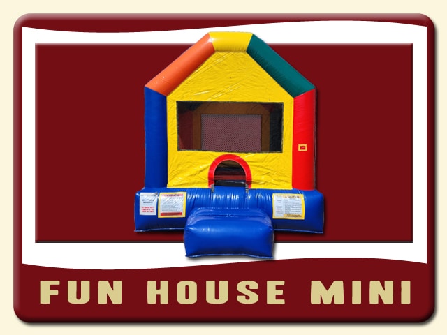 Fun House Mini Bounce House Rental - BOUNCE PARTY RENTALS