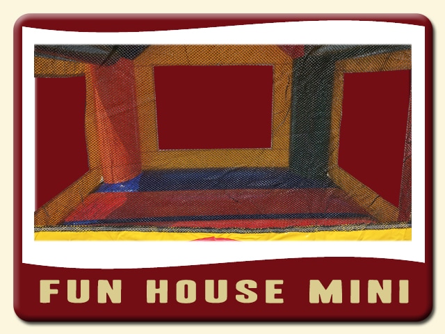 Fun House Mini Bounce House Rental - BOUNCE PARTY RENTALS