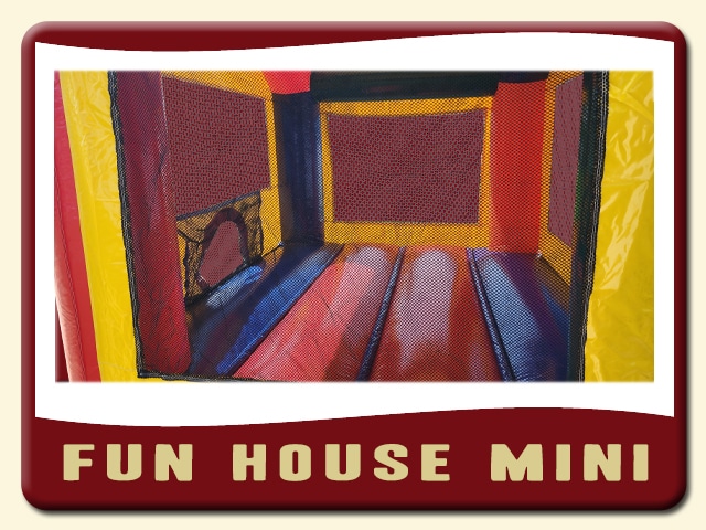 Fun House Mini Bounce House Rental - BOUNCE PARTY RENTALS