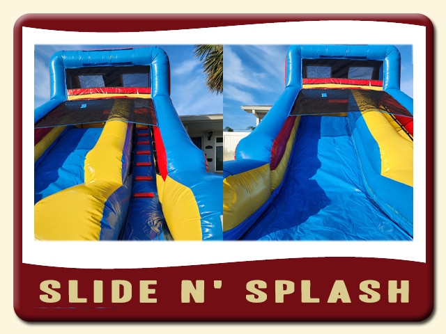 Slide N' Splash Water Slide w/ GIANT POOL! - BOUNCE PARTY RENTALS