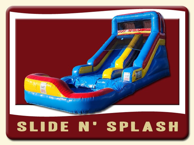 Slide N' Splash Water Slide w/ GIANT POOL! - BOUNCE PARTY RENTALS
