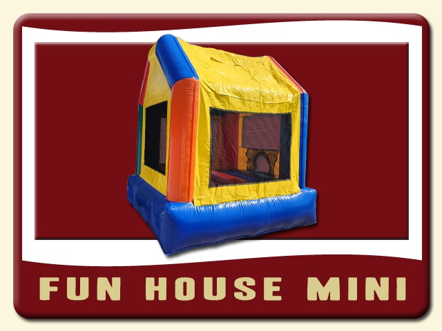 Fun House Mini Bounce House Rental - BOUNCE PARTY RENTALS