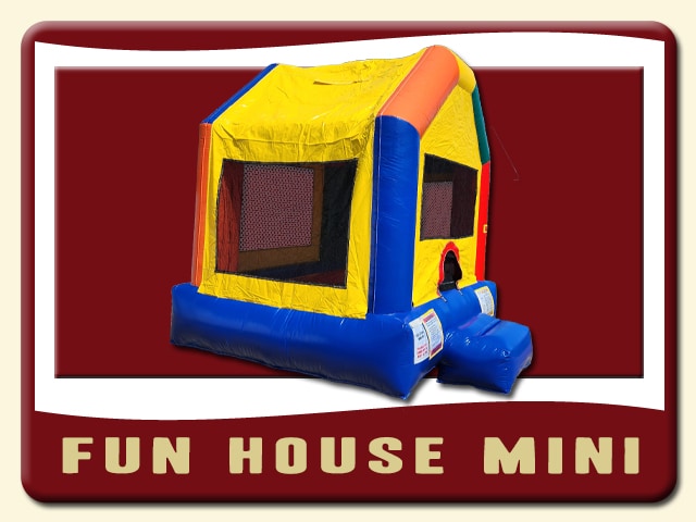 Fun House Mini Bounce House Rental - BOUNCE PARTY RENTALS